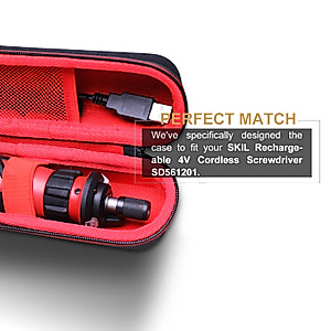 LTGEM Hard Case for SKIL SD561201 Rechargeable 4V Cordless Screwdriver- Travel Protective Carrying Bag (Case Only)