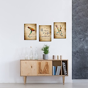 KREATIVE ARTS Canvas Set of 3 Ready to Hang Beauty Salon Canvas Wall Art Haircut Tools with Quotes Painting Fashion Pcitures for Hair Barbershop Hair Salon