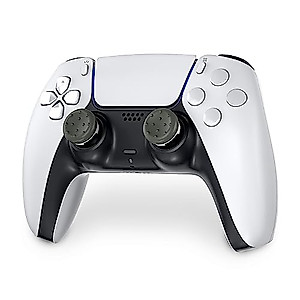 KontrolFreek CQC Classic for Playstation 4 (PS4) and Playstation 5 (PS5) Controller | Performance Thumbsticks | 2 Mid-Rise Concave | Gray/White