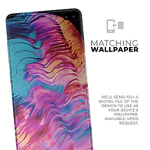 DesignSkinz Liquid Abstract Paint V2 Protective Vinyl Decal Wrap Skin Cover Compatible with The Samsung Galaxy S20 (Screen Trim & Back Glass Skin)
