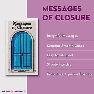 All Things Intuitive Messages of Closure Oracle Cards, Lost, Departed Loved Ones Oracle Card Messages, Indie