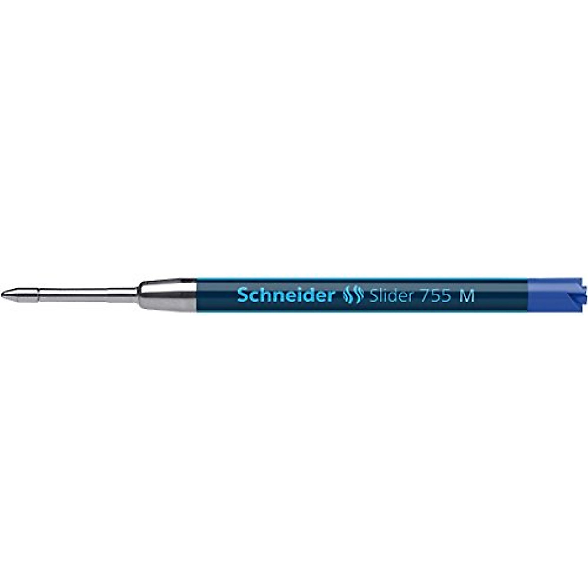 Schneider Slider 755 Medium Ballpoint Pen Refill, 1.0mm, Blue Ink, Box of 10 (175603)