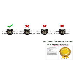 UpBright 4-Pin DIN 12V 7A AC/DC Adapter Compatible with Posiflex POS JIVA EA10953A EA10953 A EA 10953A 12VDC 6.67A - 7A 12.0V 7.0V 80W 84W DC12V 4-Prong Connector Power Supply Cord Battery Charger PSU