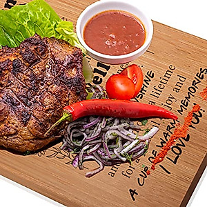 MY-ALVVAYS Aunt Gifts, Gifts for Auntie, Recipe Cutting Board Gift, 7"x11", Double-Sided Use -049