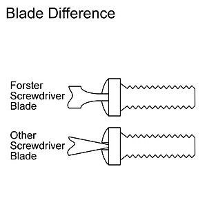 Forster Products 8-Piece Gunsmith Screwdriver Set, Hollow Ground Tips with Square Faces, Single Piece Construction, with a Durable Storage Pouch