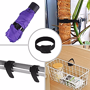 Vaincre 80PCS Cable Ties Reusable - 6 inches Wire Ties Adjustable Cord Ties Microfiber Cable Straps Cord Organizer Ties, Hook Loop Cable Management Ties for Organizing Home Office Cables