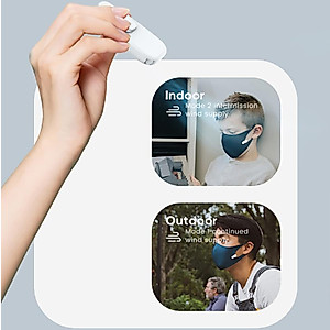 Face Mask Fan Clip On for Child Adult USB Rechargeble Mini Small Cool Air Mask Fan Portable Mini Wearable Clip Mask Fan