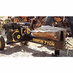 Champion Power Equipment 90720 Champion 7-Ton Compact Horizontal Gas Log Splitter with Auto Return, Black