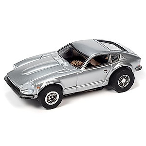 Auto World Xtraction 1973 Datsun 240Z Factory (Silver) HO Scale Slot Car