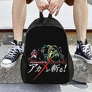 Anime Akame Ga Kill Akame Backpack Unisex Rucksack Fashion Casual Travel Bag Lightweight Backpacks