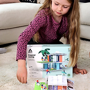 Arckit Coastal Living Building Blocks Kit, STEM Educational Toy, Miniature House Kit Model House, Architecture for Kids, Unique Gift for Adults & Kids