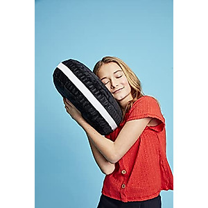 iscream Oreo Cookie Shaped Embossed 15" Fleece Pillow