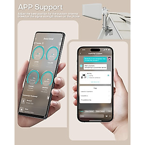 Cell Phone Booster for Home Office, Cover 8000 sq ft with 2 Indoor Antennas for All US Carriers, Cell Phone Signal Booster for Destination RV 4G 5G LTE Verizon AT&T T-Mobile APP Support FCC