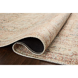 Loloi II Adrian Collection ADR-01 Area Rug 7'-6" x 9'-6" Natural/Apricot Rectangular 0.19" Thick