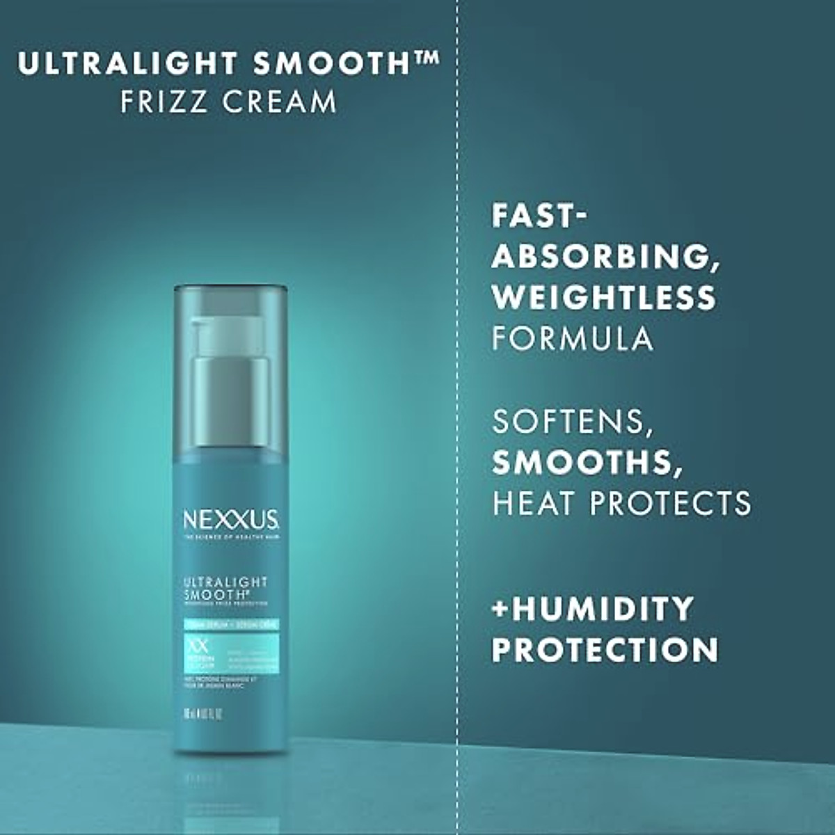 Nexxus Ultralight Smooth Frizz Defy Cream Serum for Frizzy and Dry Hair 4 fl oz