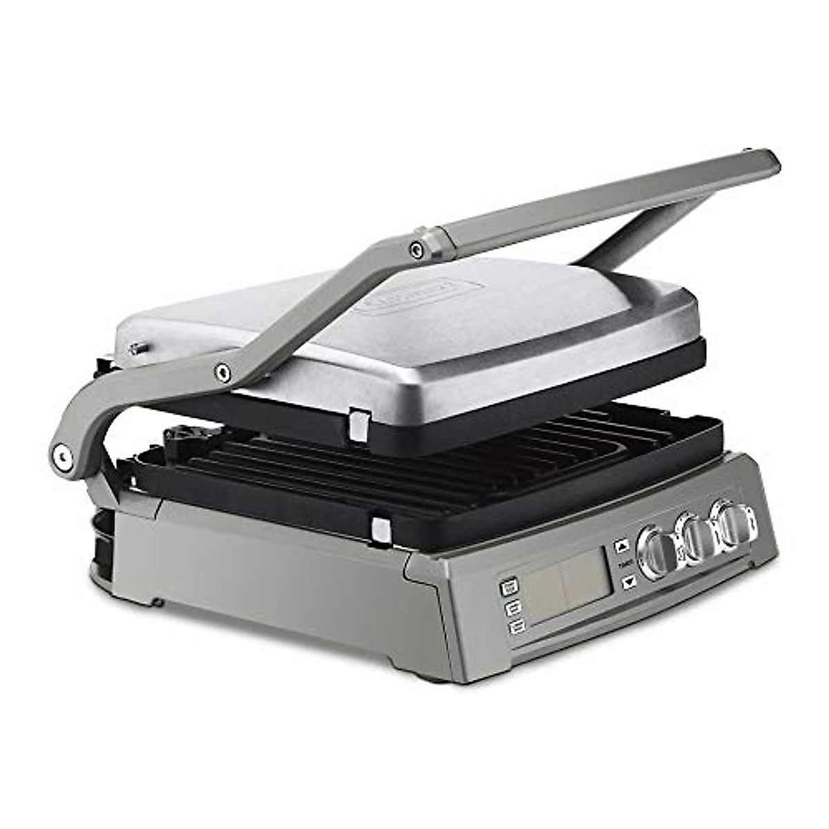 Cuisinart GR-300 Elite Griddler with 8-Inch Nylon Flipper Tongs and Cookbook Bundle (3 Items)