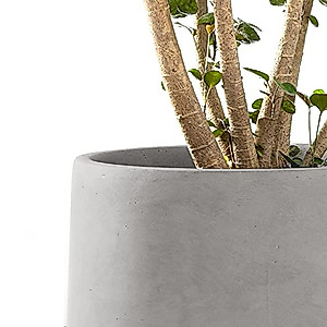 Kante 15.3"+11.6"+8.2" Dia Round Concrete Planter,Large Planter Pots Containers with Drainage Holes for Patio, Balcony, Backyard, Living Room