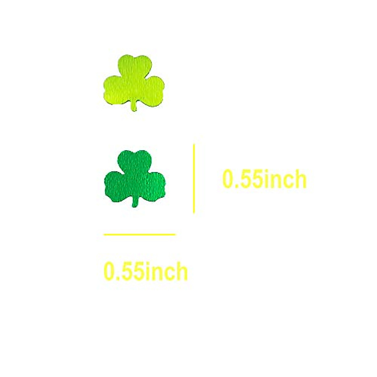 Party Table Decoration Birthday Confetti St. Patrick's Day Shamrock Confetti Clover Confetti Forest Metallic Foil Table Scatters Confetti for Party Festival Theme Party Decorations 1.5oz