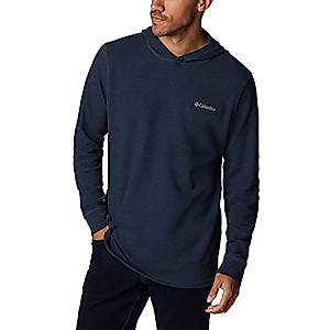 Columbia Men's Pine Peak Waffle Hoodie, Collegiate Navy Heather, Medium
