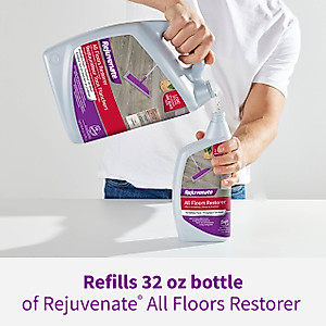 Rejuvenate All Floors Restorer and Polish Fills in Scratches Protects & Restores Shine No Sanding Required (128 oz)