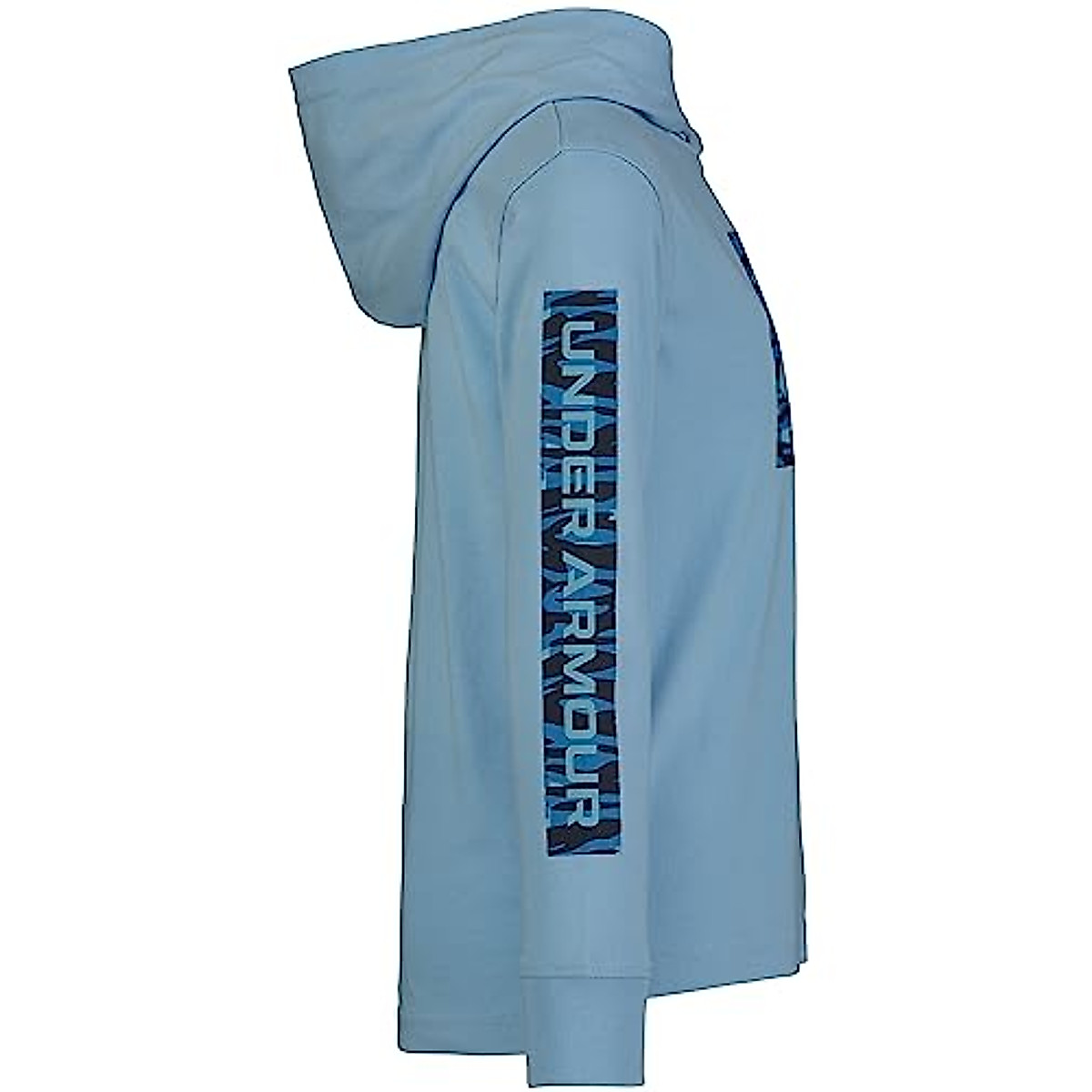 Under Armour Boys Long Sleeve Shirt, Crewneck, Lightweight and Breathable, Blizzard - Hoodie, 6 US