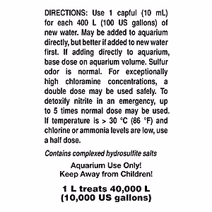 Seachem 437 Prime Fresh and Saltwater Conditioner - Chemical Remover and Detoxifier 1L