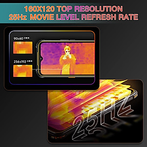 NOYAFA NF-583S Thermal Camera Android, Thermal Imaging Camera Support Video Recording, 6 Color Palettes,Thermal Camera for Smartphone 160x120 IR/25HZ Infrared Thermal Imager