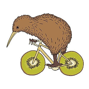 CafePress Kiwi Riding Bike With Kiwi Wheels 11 Oz Ceramic M Ceramic Coffee Mug, Tea Cup 11 oz