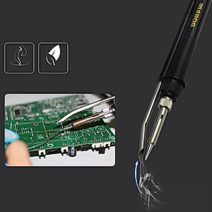 PIAOCAIYIN 992DA+ BGA Rework Soldering Station SMD Hot Air gun Solder Iron Pen Repair Board, 4 in1 Repairing Soldering Station, Multifunctional Soldering Station Kit