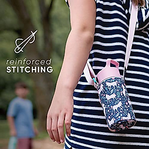 Simple Modern Kid's Water Bottle Carrier Sling with Adjustable Strap | Bottle Holder Crossbody Bag for Walking, Hiking and School | Summit Collection | Solar System