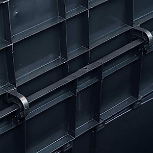 GOLINPEILO Patio Storage Box 84.5 gal Black Patio Garden Outdoor Storage Container for Toys, Furniture Deck box (Weight:18.34 lbs)