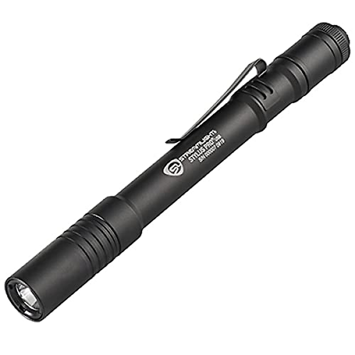 Streamlight 66134 Stylus Pro USB 350-Lumen Rechargeable Penlight with USB Cord & Nylon Holster, Black
