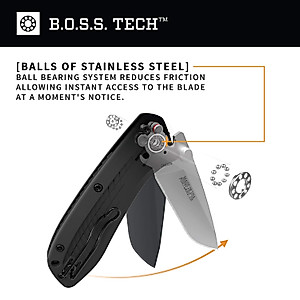 Gerber Gear 30-001205 US-Assist Assisted Opening Everyday Carry Pocket Knife, Stainless Steel, S30V Fine Edge