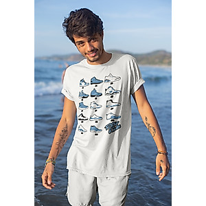 Jordan Retro Sneakers University Blue Image T Shirt to Match Jordans, Tee to Match Jordan 1 2 3 4 5 6 11 12 13