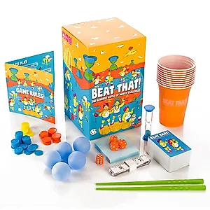 Gutter Games Beat That! - The Bonkers Battle of Wacky Challenges [Family Party Game for Kids & Adults]