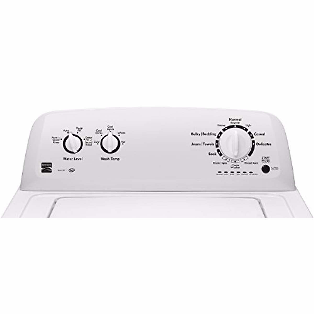 Kenmore Top-Load Washer with Dual Action Agitator, Stainless Steel Top Loader Laundry Washing Machine, 3.5 cu. ft. Capacity White