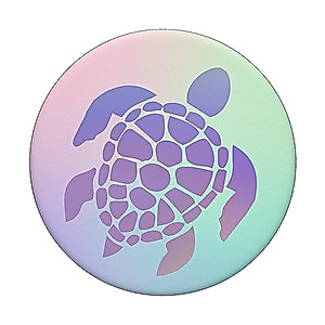Purple Turtle Rainbow Watercolor PopSockets Standard PopGrip