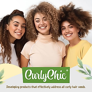 CurlyChic Rice Water Remedy Strengthening Condish - Ultra-Moisturizing, Protein-Balanced, Ayurvedic Herbs, Sulfate & Paraben-Free - Repairs & Protects Hair, Prevents Breakage & Split Ends - 8 fl oz