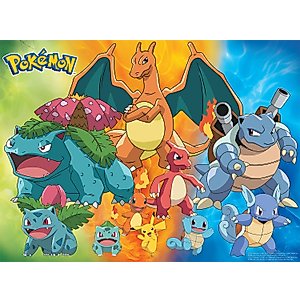Buffalo Games - Pokemon Kanto Region Evolutions - 1000 Piece Jigsaw Puzzle for Adults Challenging Puzzle Perfect for Game Nights - 1000 Piece Finished Size Is 26.75 x 19.75