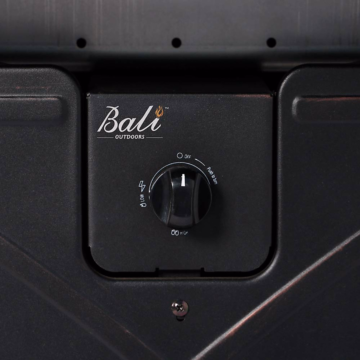 BALI OUTDOORS Gas FirePit Table, 28 inch 50,000 BTU Square Outdoor Propane Fire Pit Table with Lid and Blue Fire Glass