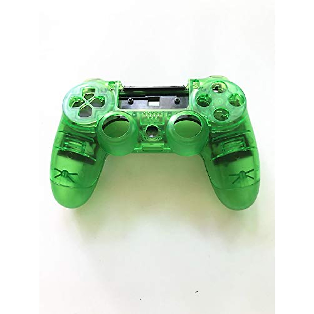 Full Set Protect Housing Shell Buttons Cover Case for PS4 Slim Pro for Playstation 4 DualShock 4 Slim Pro 4.0 JDS-040 JDM-040 Wireless Controller Clear Green