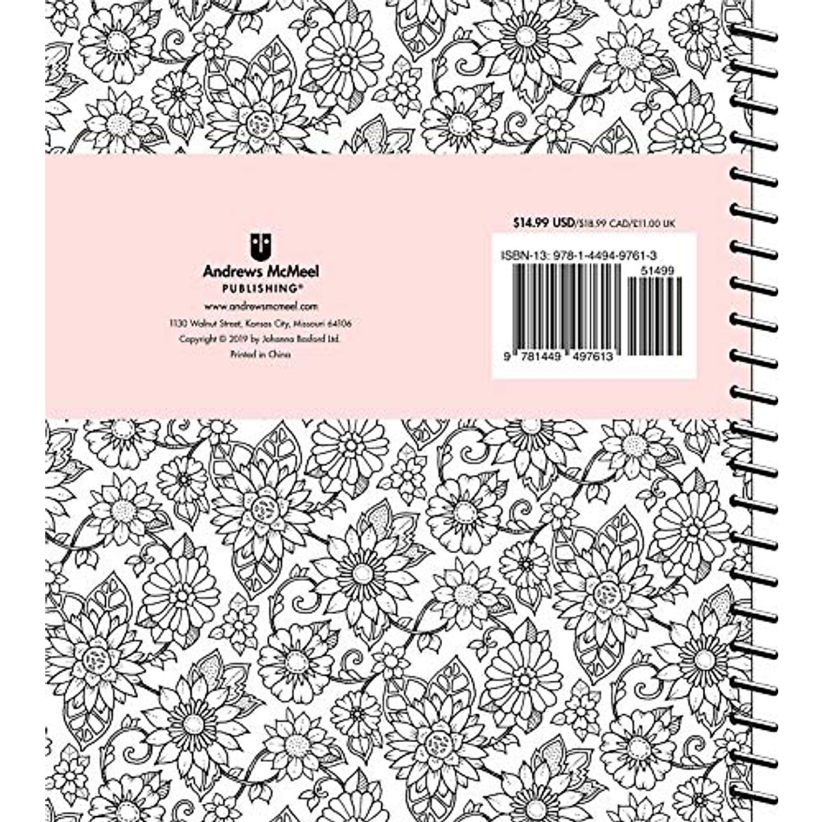 Johanna Basford 2020 Weekly Coloring Planner Calendar
