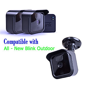 Skyworld Blink Camera Housing and Wall Mount Bracket ONLY for Blink outdoor3 Indoor/Outdoor with Sync Module Outlet.360° Adjustable Bracket and Weather Proof Protective(Black 5 Pack)