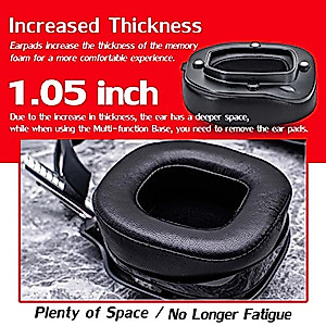 A40 tr Sheepskin Ear Cushion Earpads Compatible with Astro A40 TR Headset - with Headband/Microphone Foam by DIMOST