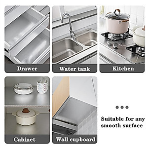 FiraVita 196.85x15.75 Inch Kitchen Backsplash Stickers, Kitchen Oil Proof Waterproof Sticker Self Adhesive for Kitchen Wall Cabinet Countertop