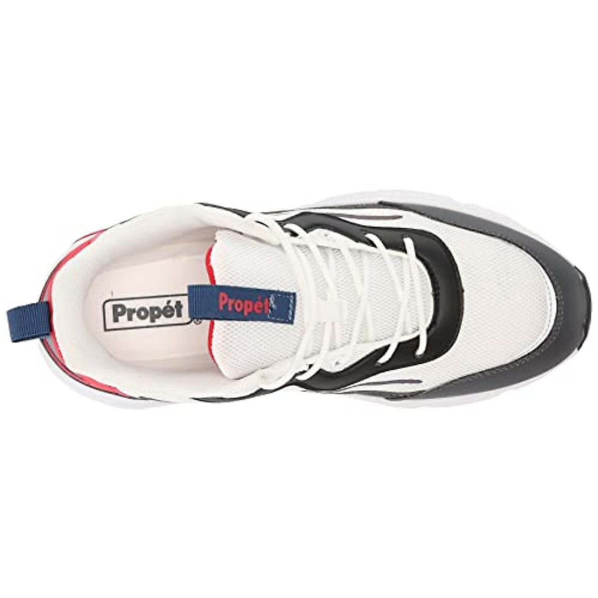 Propét Women's Stability Marvel Sneaker, Red/Charcoal, 8.5 US