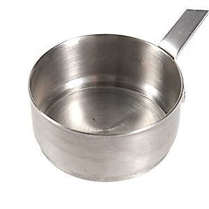 Hoement 1pc Cooking Frying Pan Sauce Cups Coffee Warmer Mini Butter Warmer Pot Butter Melter Dipping Sauce Bowls Small Pan Non Stick Pan Sauce Jug Induction Cookware Butter Melting Pan