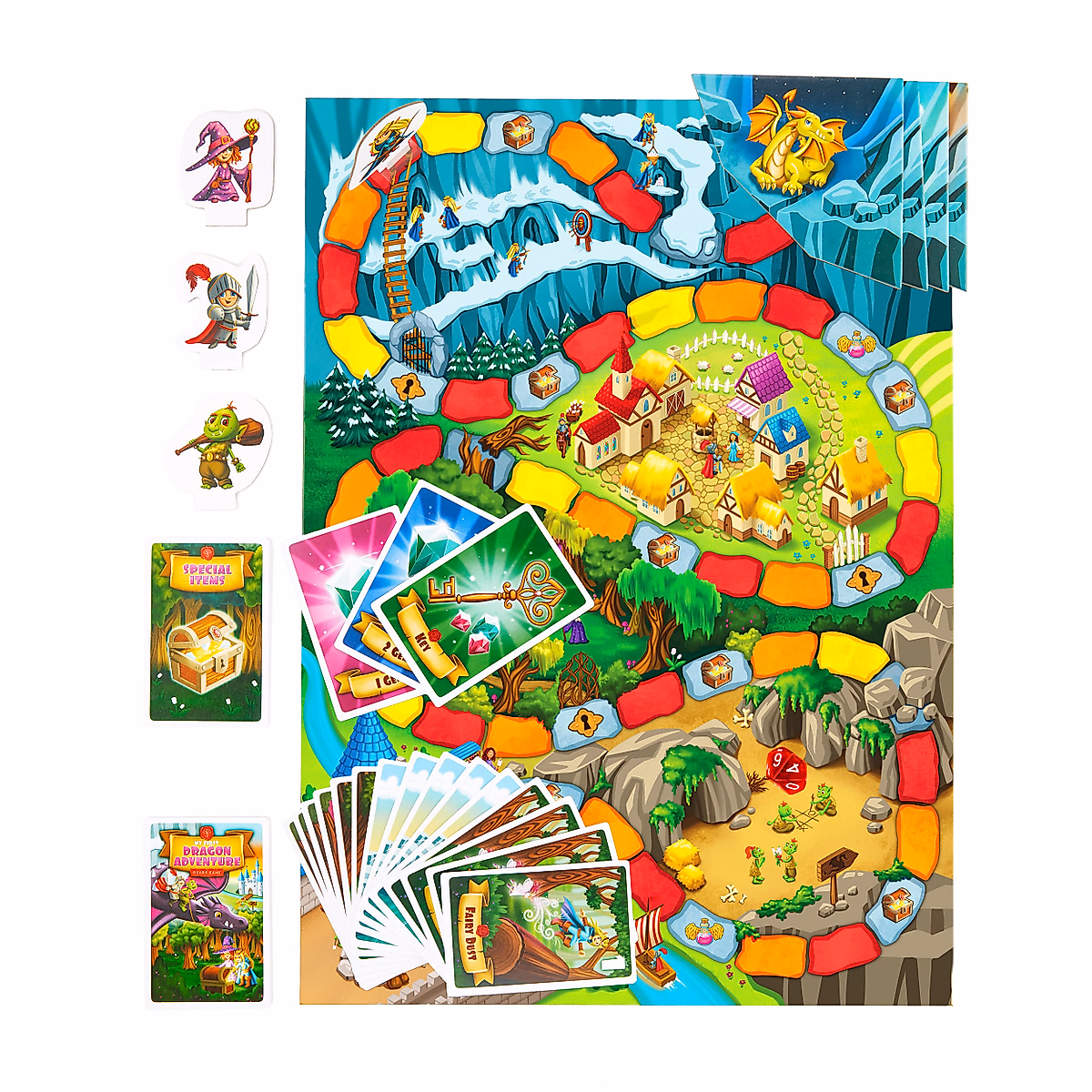 Jumping High Fives My First Dragon Adventure Board Game - Kids Save The Kingdom, Beginner Fantasy Adventure Game for Children 5+, Exciting Hands-On Dragon Fun for Family Game Night