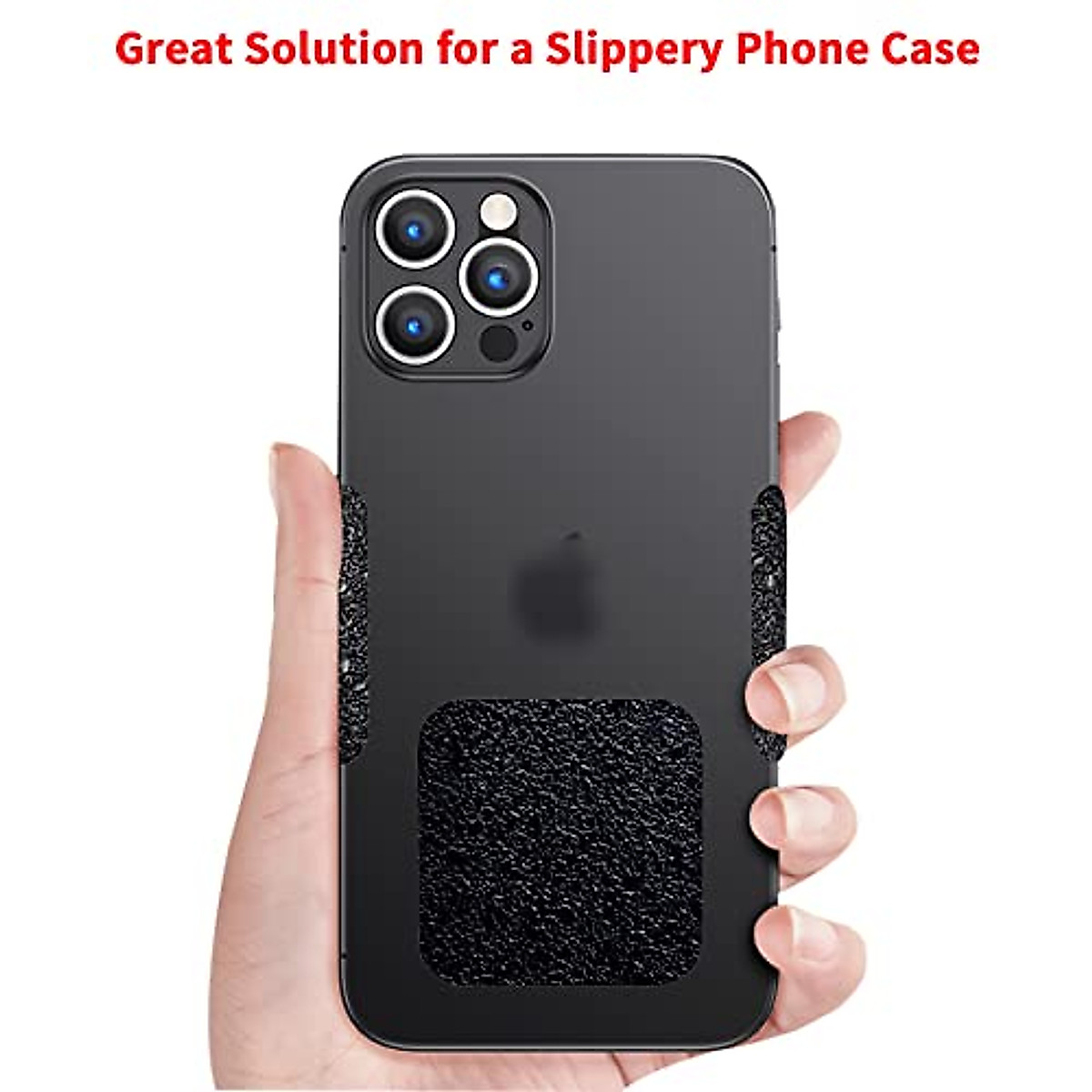 Birllaid Cell Phone Grip Stickers Mouse Grip Tape, 26 Pcs Gripper Tape Set,Multi-Purpose Black Rubberized Grip Tape for Phone Case & Gaming Controllers