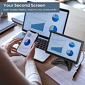 Eyoyo 12 Inch Small HDMI Monitor, Mini Monitor Portable IPS Display, External Monitor for Laptop Security Camera Raspberry pi, 1366x768 HD Monitor, Built-in Speaker…